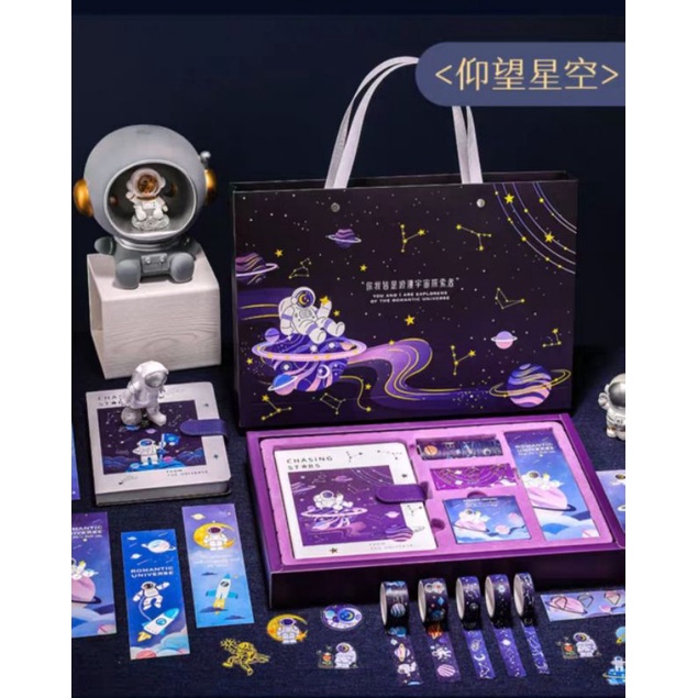 (Ready stock) Buku nota Notebook cute Astronauts Journal Books Gift Set ...