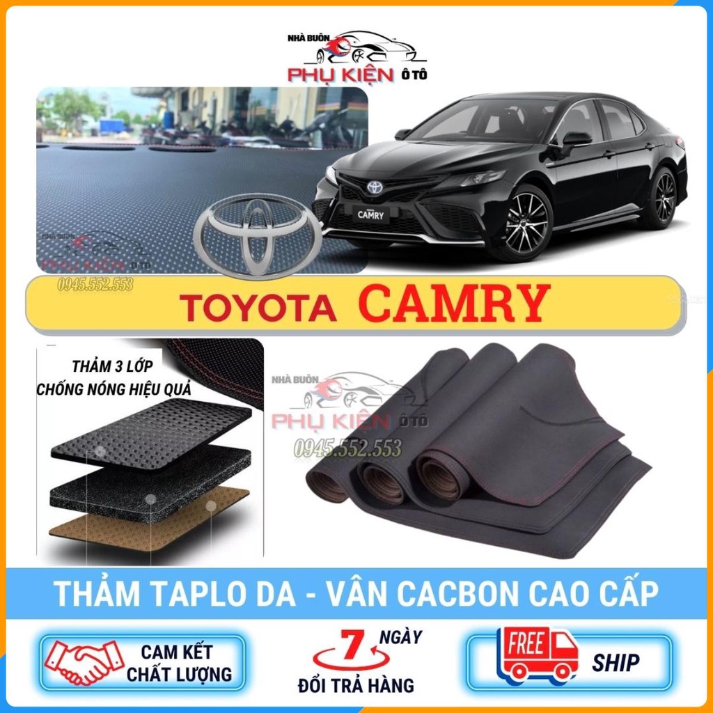 Toyota Camry 2012 - 2021 taplo Mat With High Quality Carbon Stamping ...