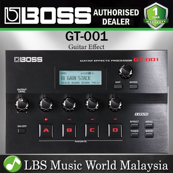 Boss GT-001 Table Top Guitar Multi Effects Processor and Desktop USB ...