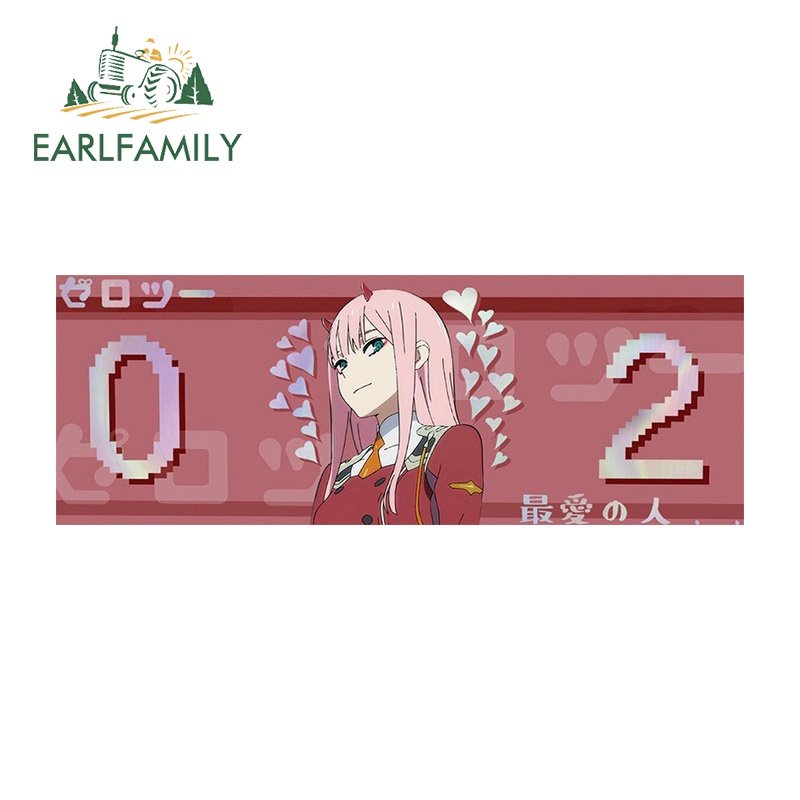 EARLFAMILY 13cm x 4.7cm ZERO TWO SLAP Car Stickers Windshield Decal ...