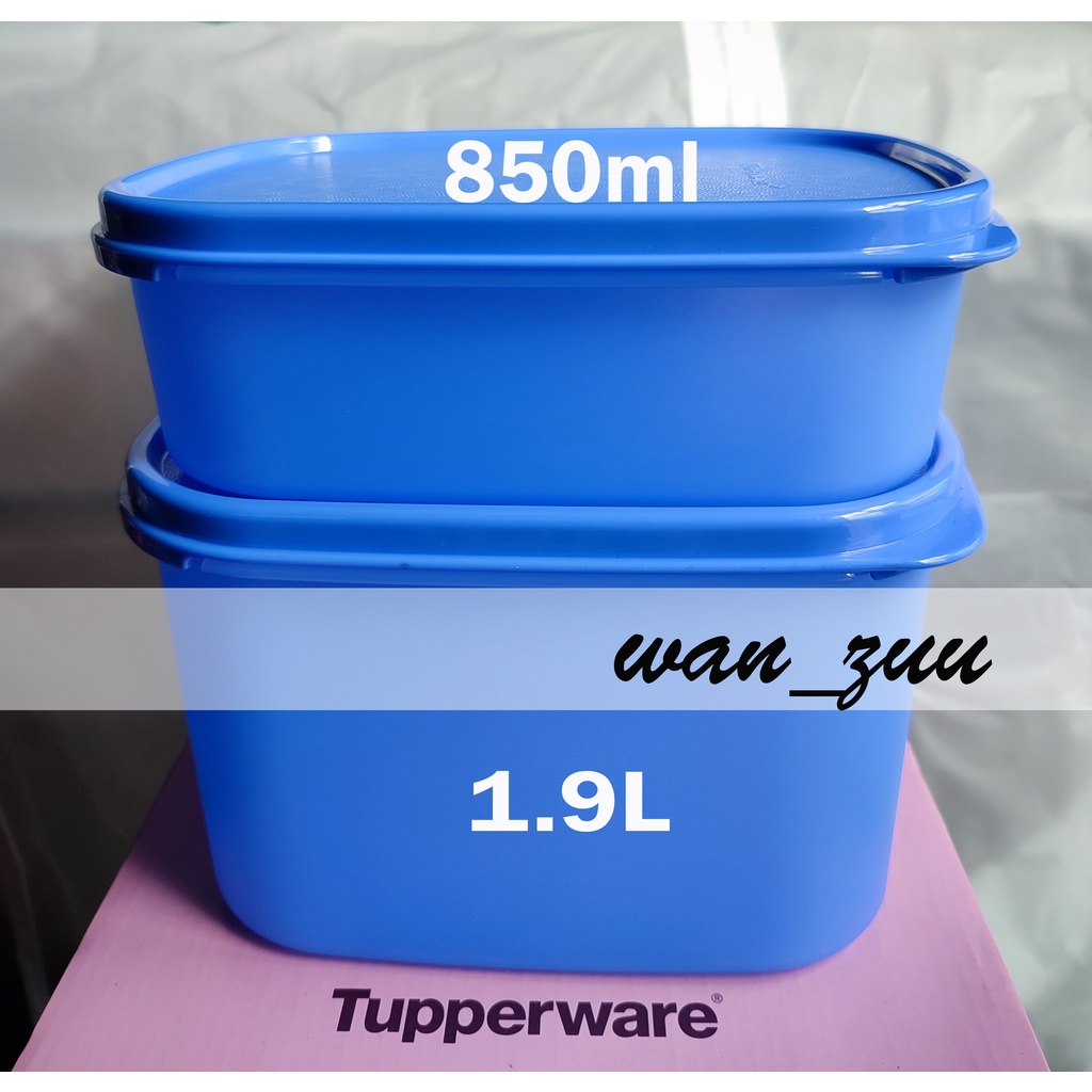 TUPPERWARE Modular Mates Mini Rectangular (850ml / 1.9L)(PINK/TURQUOISE ...