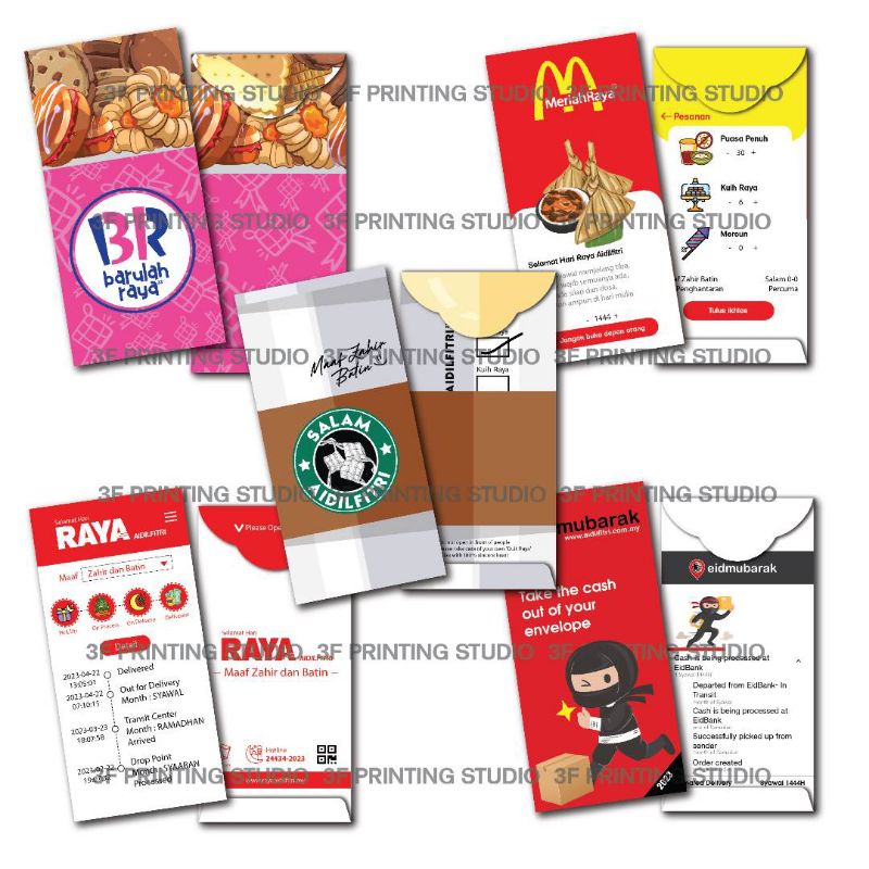 Sampul Raya Viral Rare Limited Edition 2023 (6pcs/pack) | Shopee Malaysia