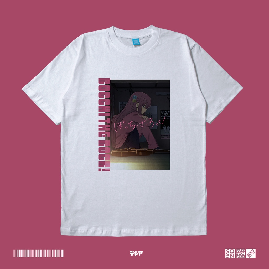 Hitori Gotou Bocchi The Rock Kessoku Band Waifu T-Shirt Anime Manga ...
