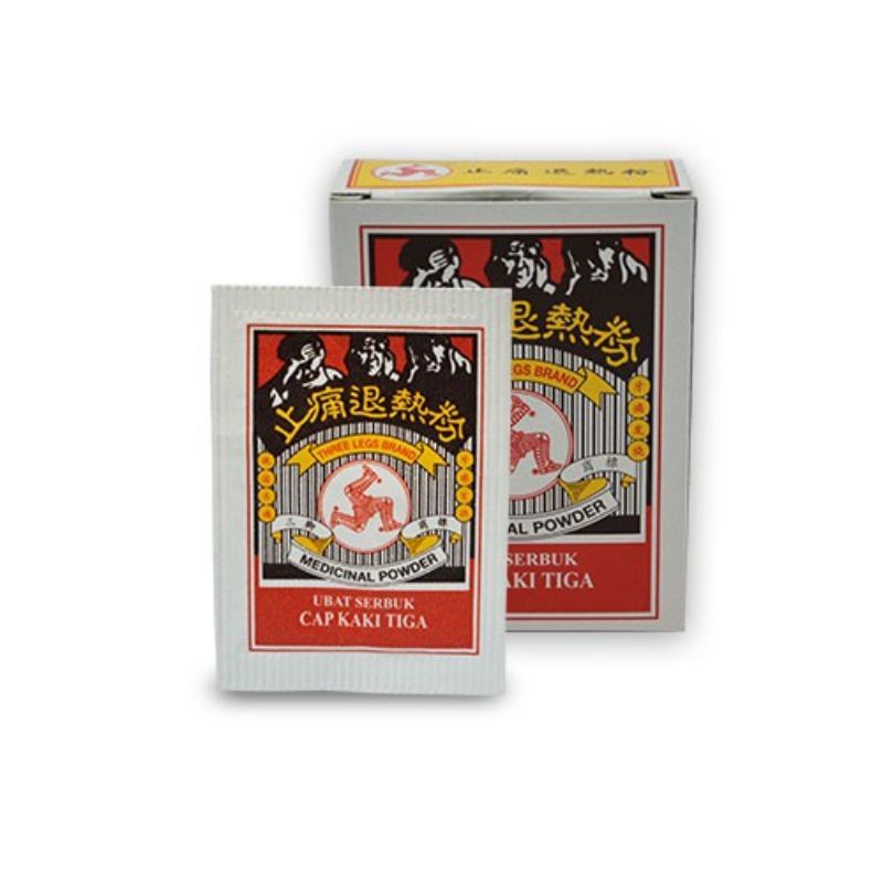 3 Legs Brand Medical Powder HALAL Ubat Serbuk Cap Kaki Tiga (12 sachets ...