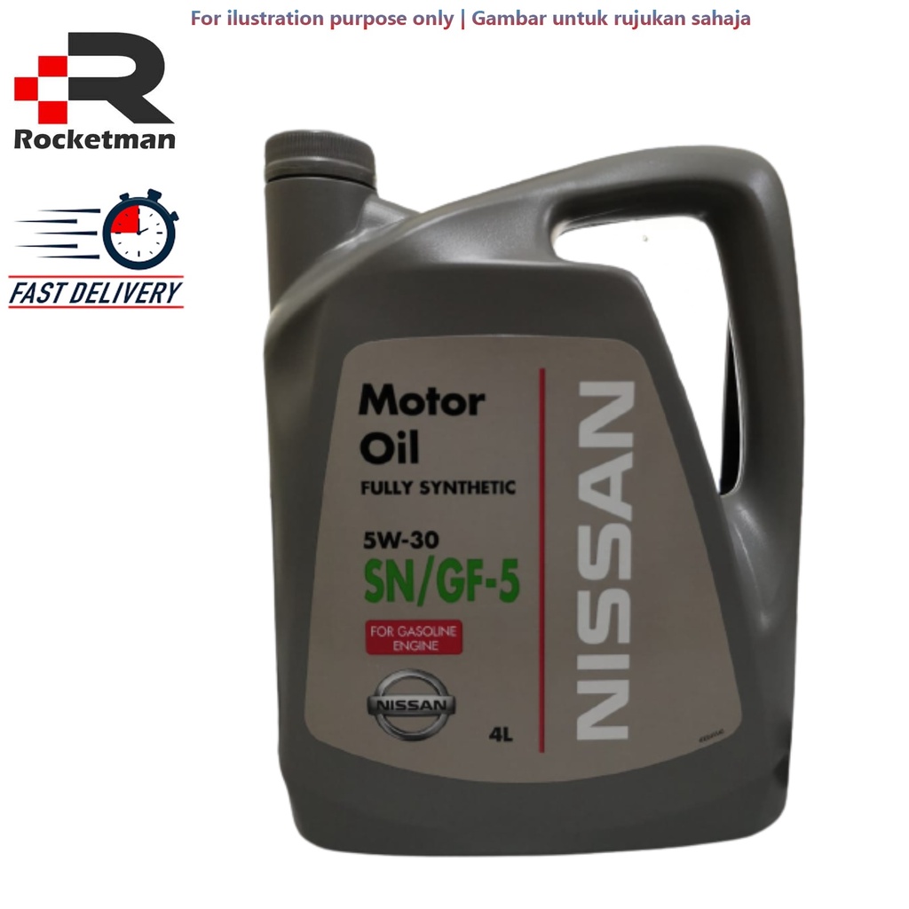 NISSAN ENGINE OIL 5W30 FULLY SYNTHEHTIC GENUINE PARTS (4L) | Shopee ...