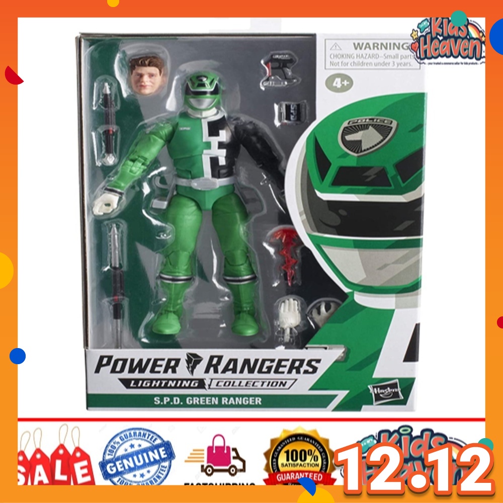Power Rangers Lightning Collection S.P.D. Green Ranger 6-Inch Premium ...