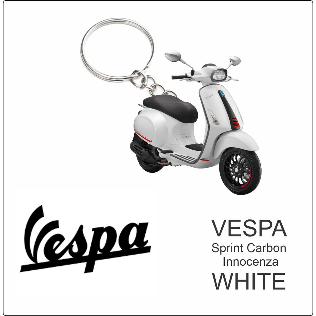 vespa sprint white keychain 2d | Shopee Malaysia