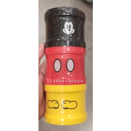 Miniso Bento Box - Mickey Mouse Collection Stackable Round Bento Box ...