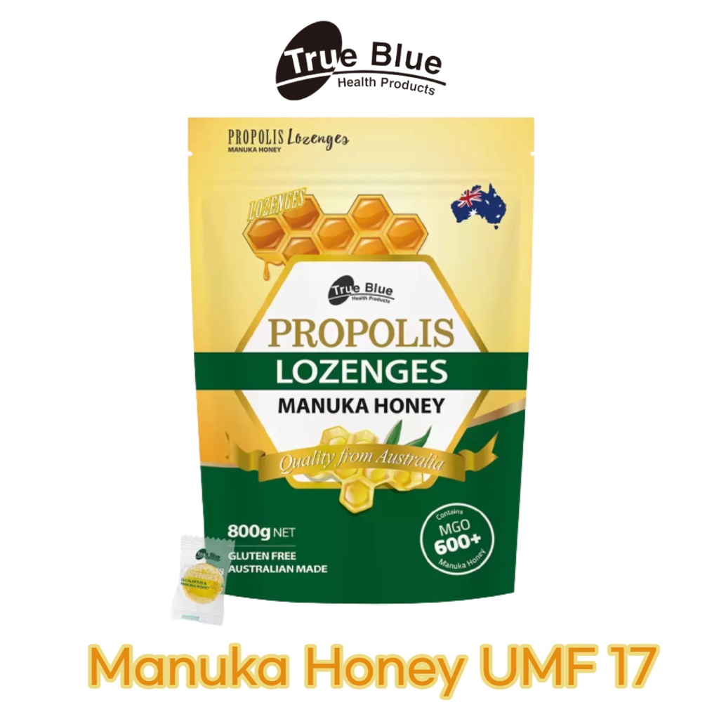 TrueBlue Manuka Honey Lozenges UMF 15 Australia Propolis manuka honey ...