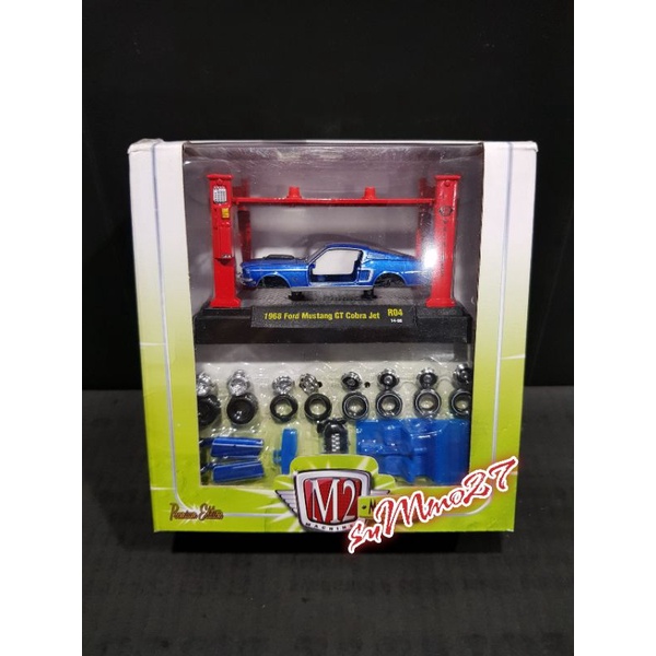 Diecast, toy M2 Machines Model Kit 1968 Ford Mustang GT COBRA JET ...