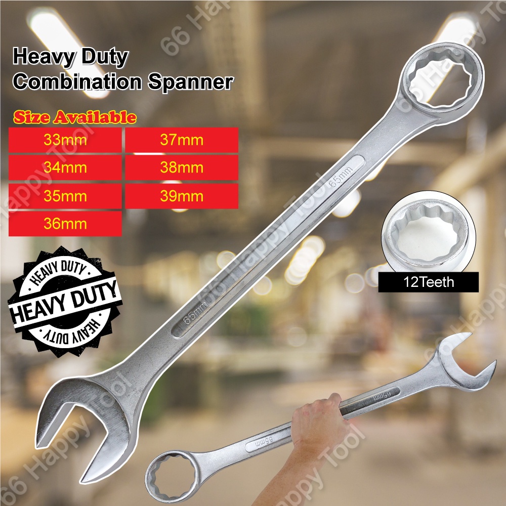 (1pc) Heavy Duty Combination Spanner 33mm-39mm Wrench Common Ring ...