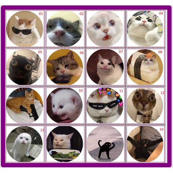 Cat Meme Cute Funny Button Badge Pin (58mm) | Shopee Malaysia