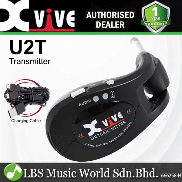 Xvive U2T Rechargeable Transmitter for U2 Guitar Wireless System - Black (U2 T) | Shopee Malaysia