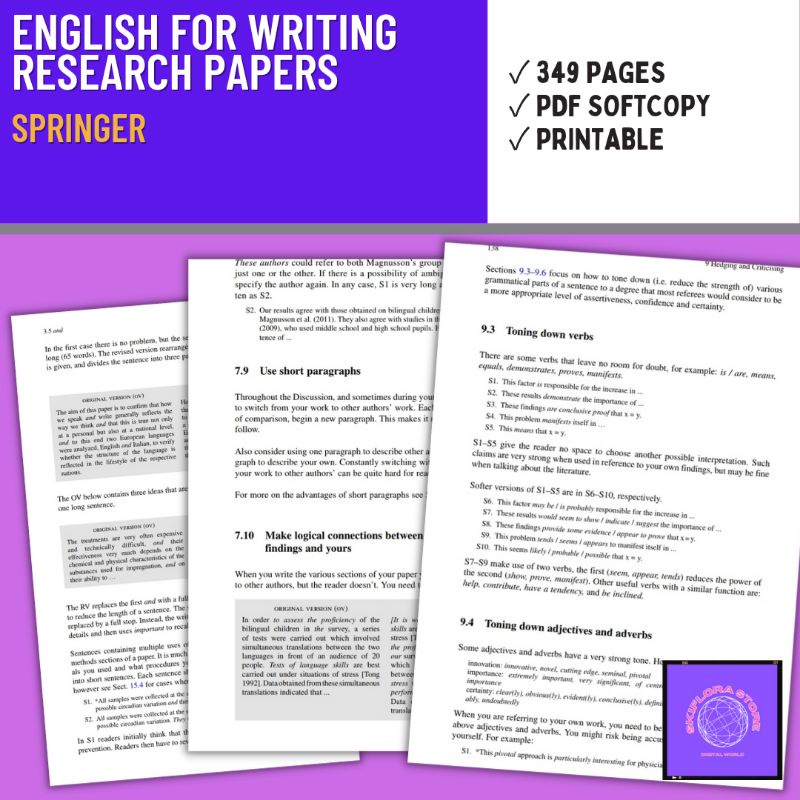 [SS146] English for Writing Research Papers PDF 349 Pages | Shopee Malaysia
