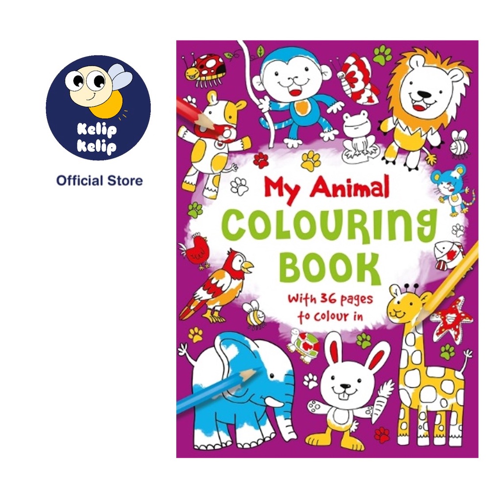 My Animal Colouring Book with Giant Pages for Kids to Colour Cute ...