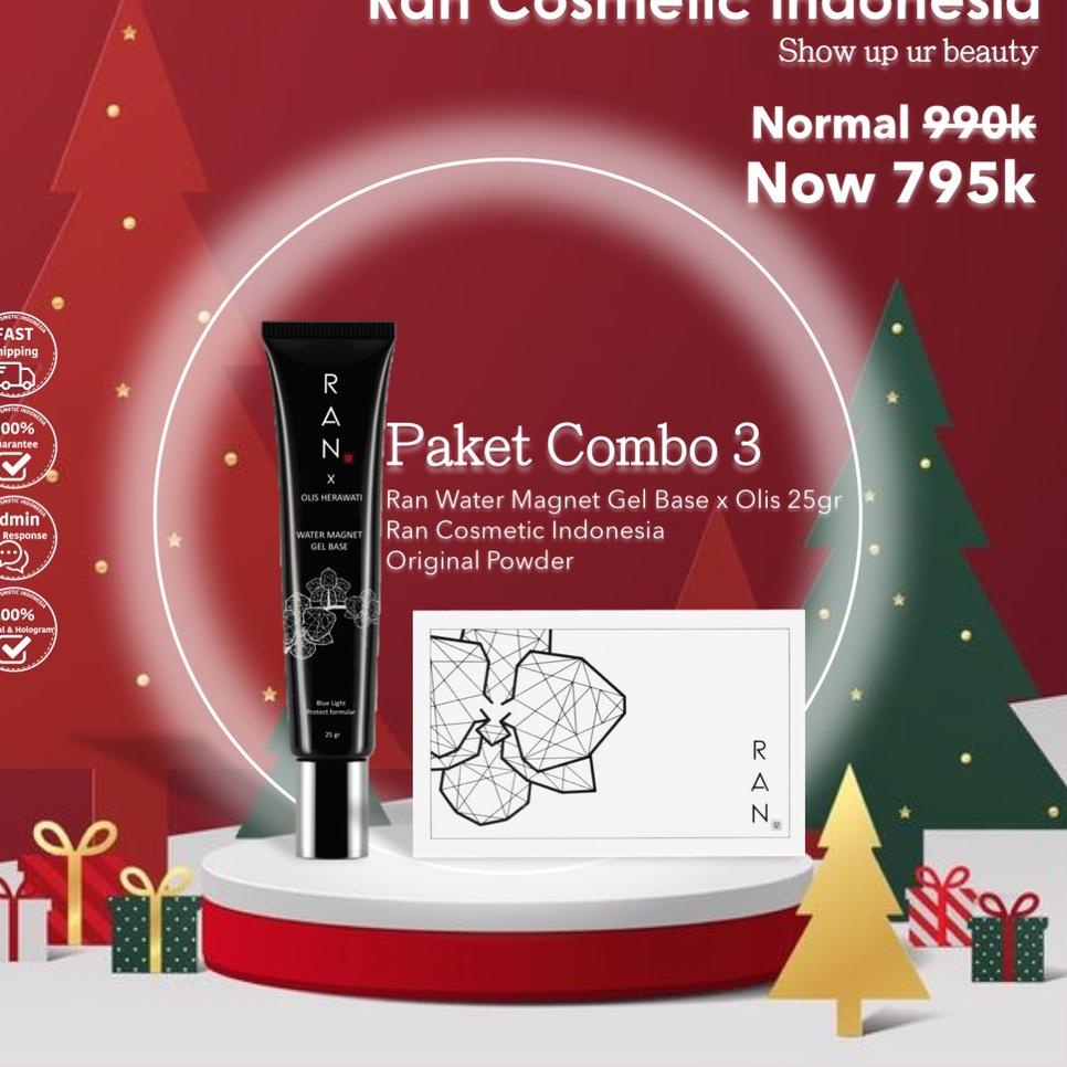 X34 NEW Package COMBO 3 RAN ORIGINAL NO BOX+RAN BASEMAKEUP PRIMER ...