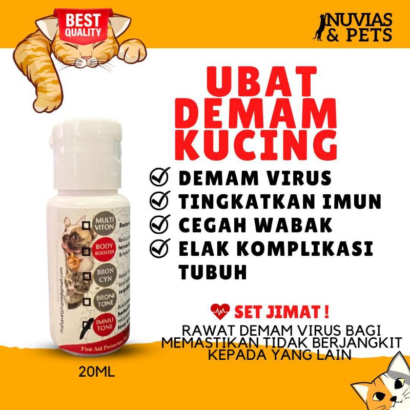 BEFELICO Ubat Demam, Parvo & Kucing Sakit . Cat Fever, Parvo & Sick Cat ...