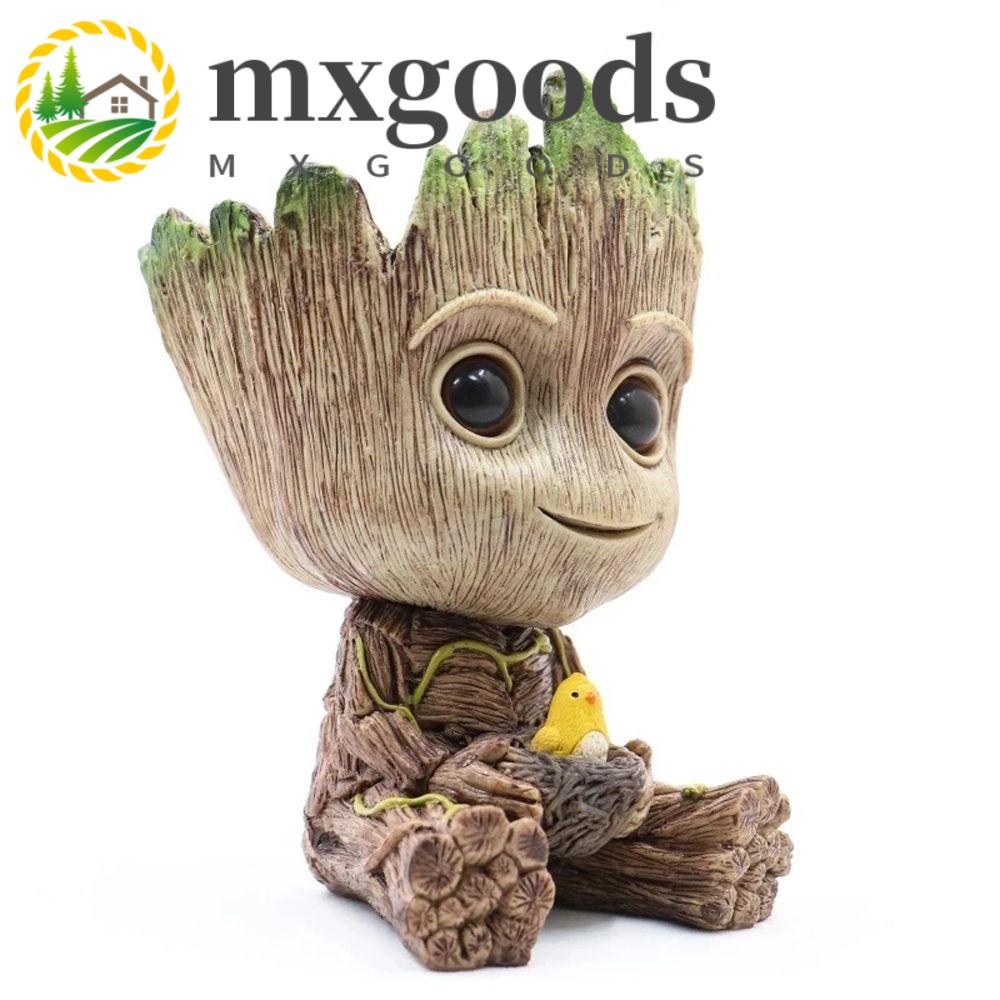MXGOODS Groot Action Figure Sitting for Gifts 6CM Mini Groot Avengers ...