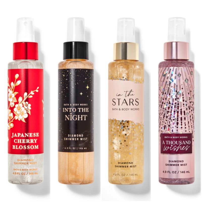 BATH AND BODY WORKS BODY MIST SHIMMER BBW MIST GLITTER 146ml | Shopee ...
