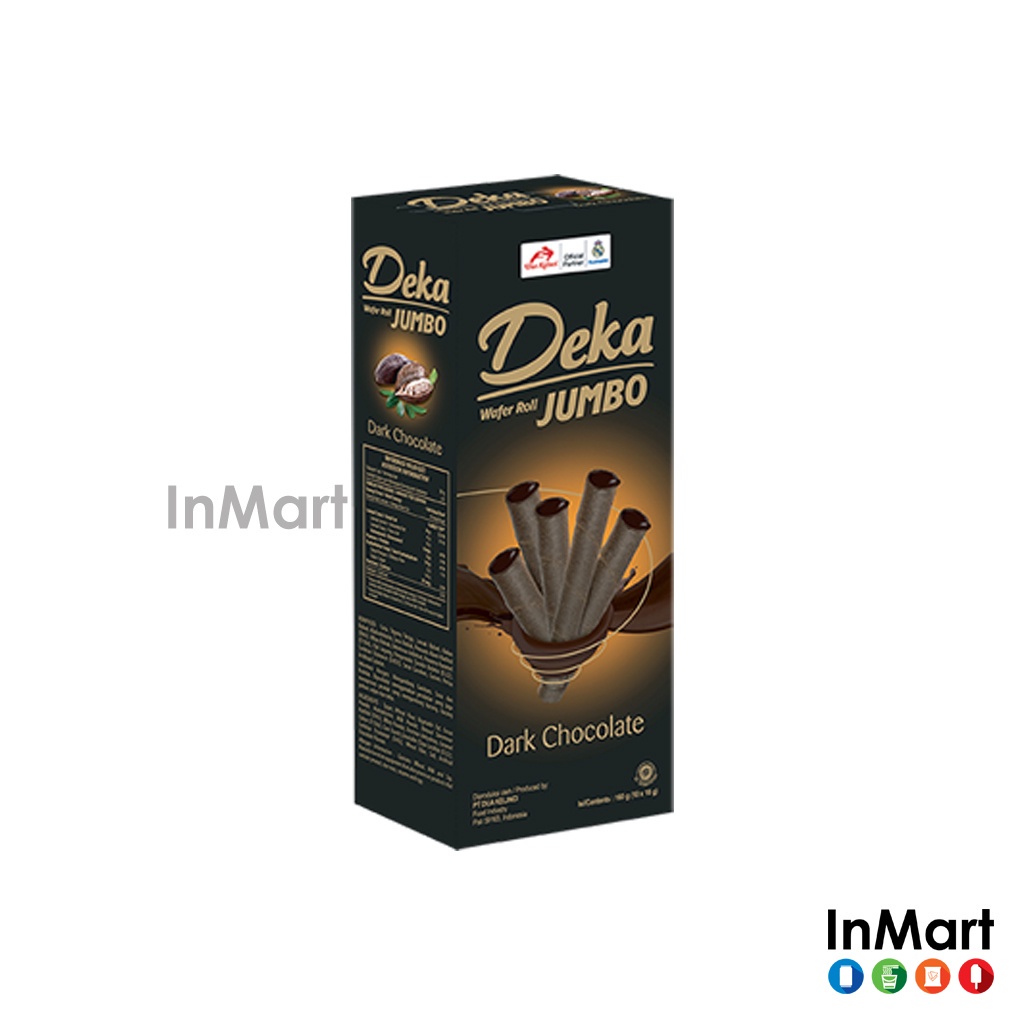 Deka Wafer Roll Jumbo Dark Chocolate 140g 黑巧克力威化饼 | Shopee Malaysia