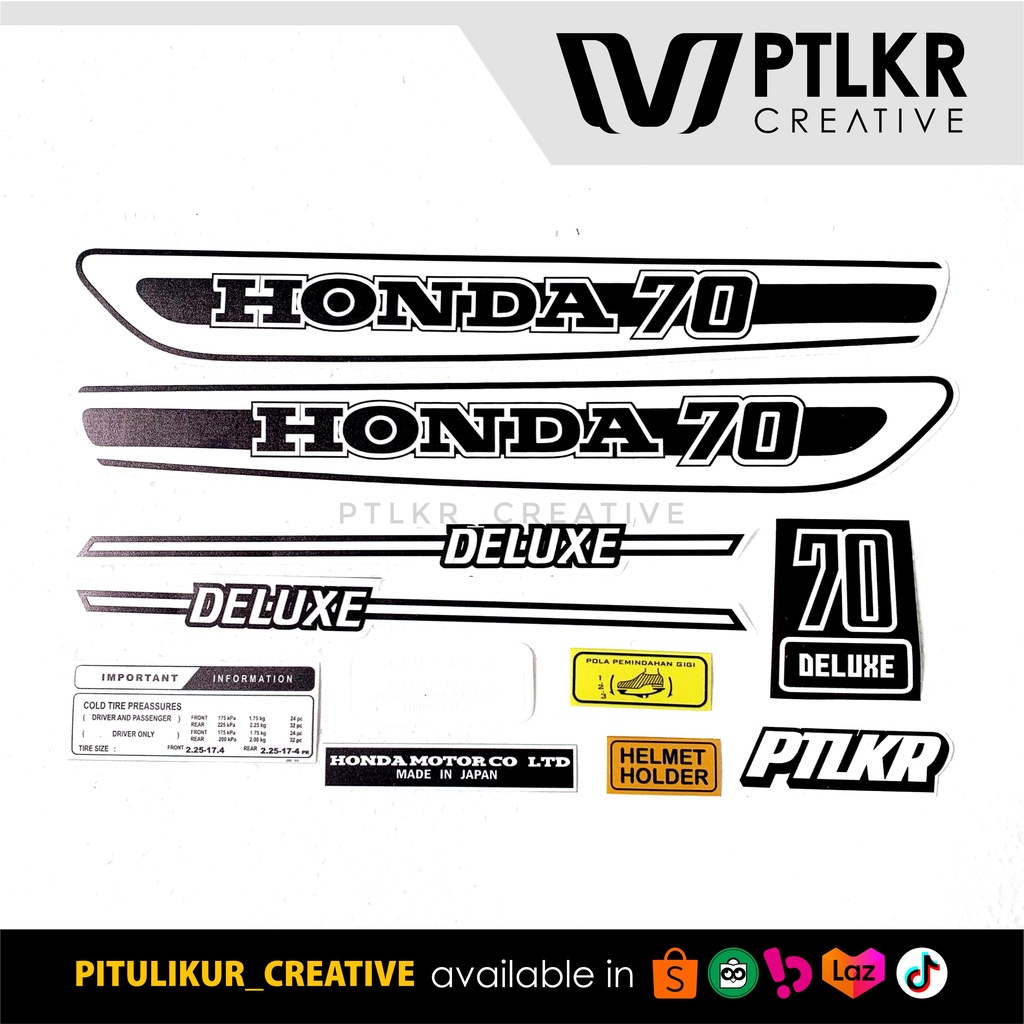 Honda C70 Striping Sticker (Unit) | Shopee Malaysia