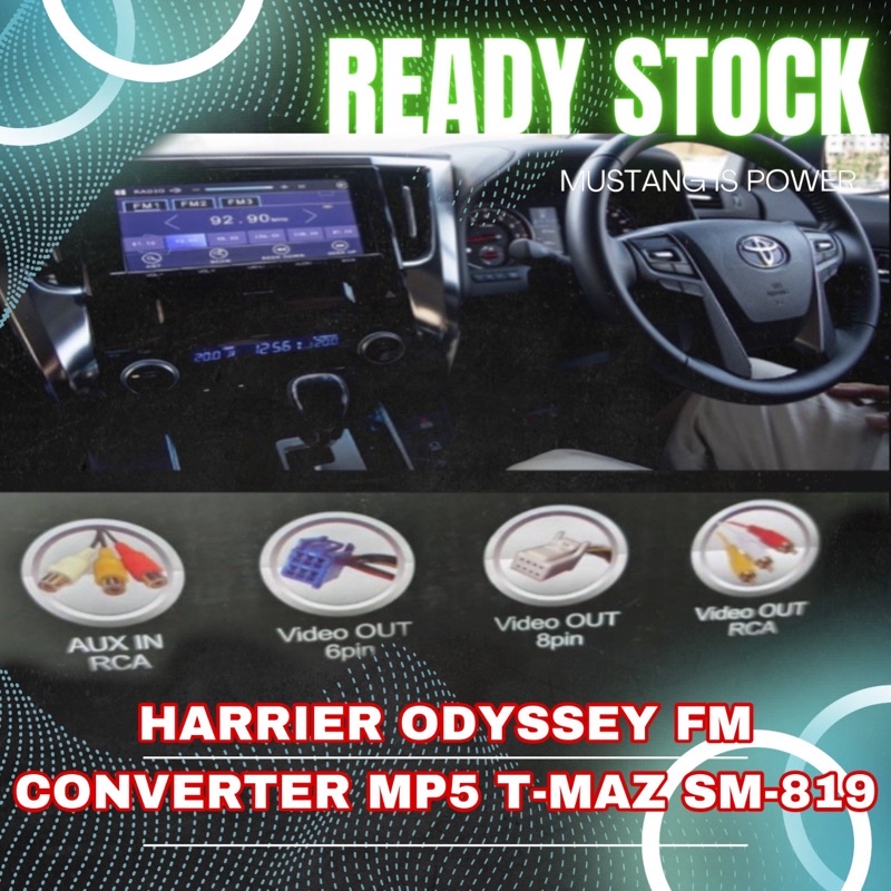 TOYOTA VELLFIRE ALPHARD ESTIMA HARRIER ODYSSEY FM CONVERTER MP5 T-MAZ ...