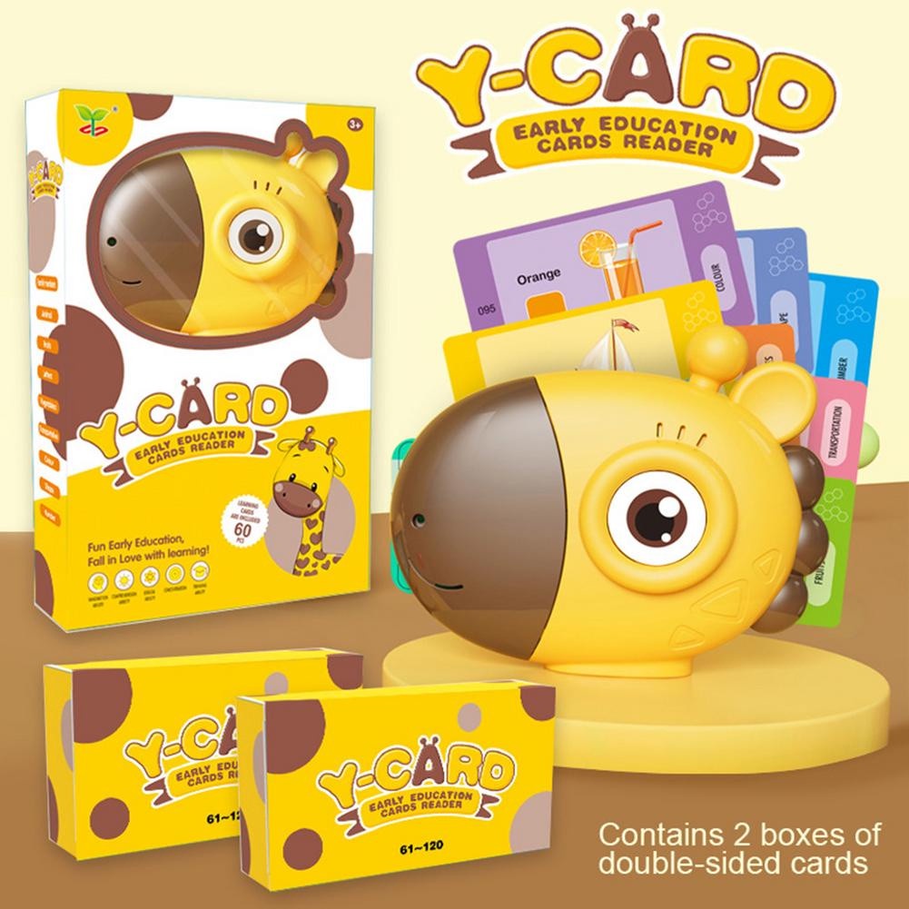 Giraffe Y-Card English Audible Flash Cards Reader Literacy Early ...