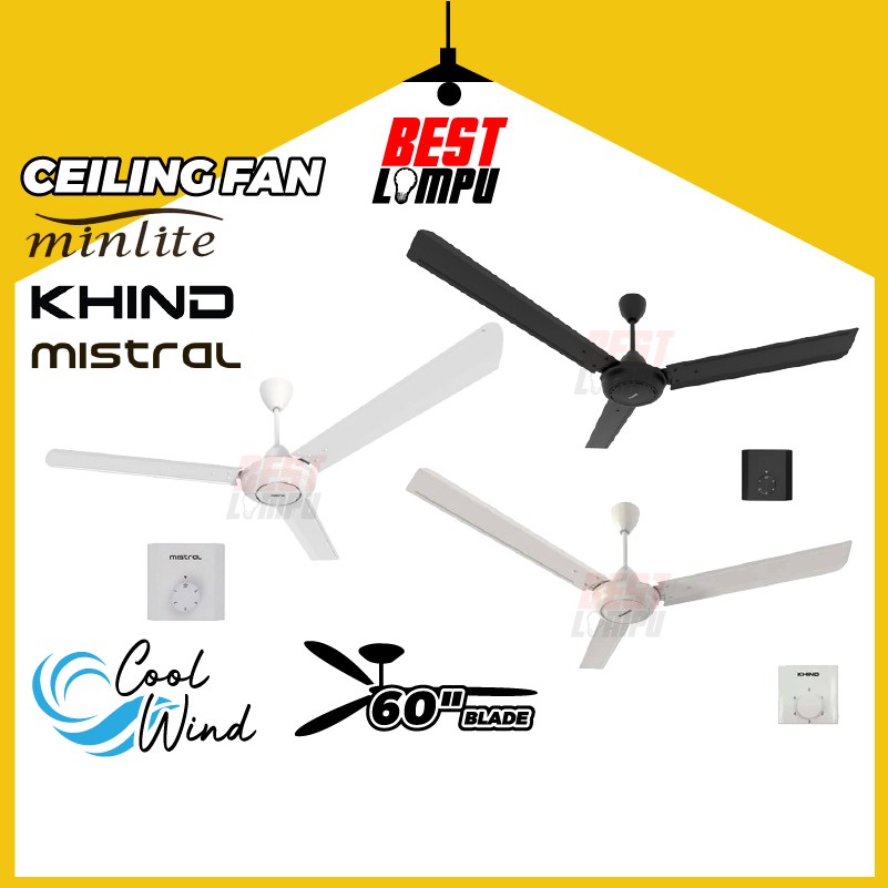 Khind Ceiling Fan CF613 /KDK / Panasonic / Mistral / Rezo / Minlite 56 ...