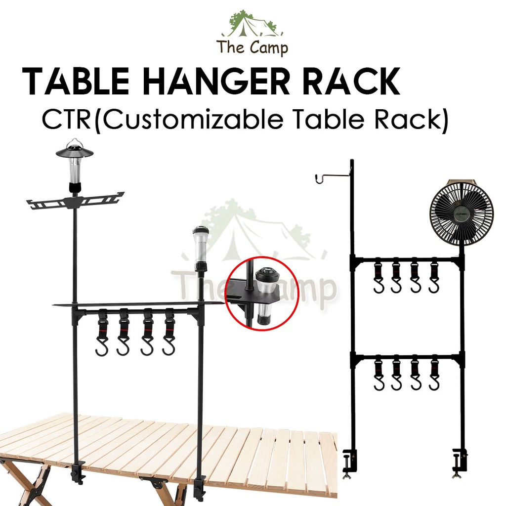 Camping Table Hanging Rack Light Lamp Pole Aluminum Alloy Outdoor Fan ...