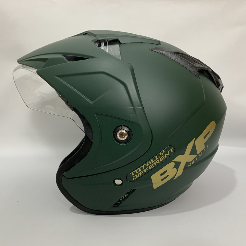 HIJAU 11.11 GL Army Green Doff Plain Helmet 1 Glass - SNI Helmet ...