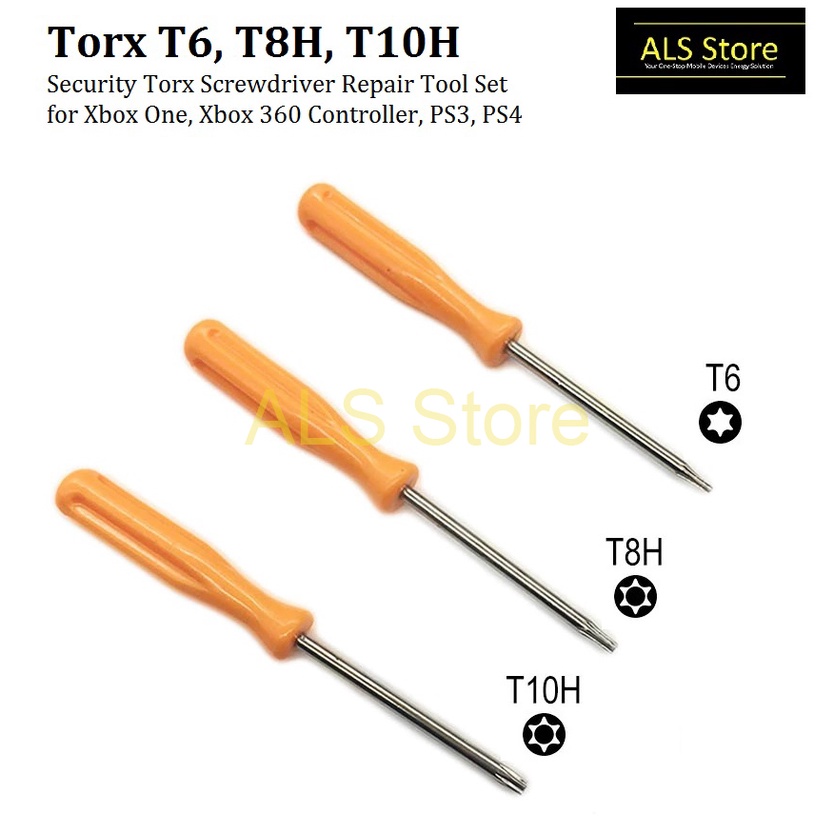 Security Torx T6 T8H T10H Screwdriver Repair Tool Set for Xbox One Xbox ...