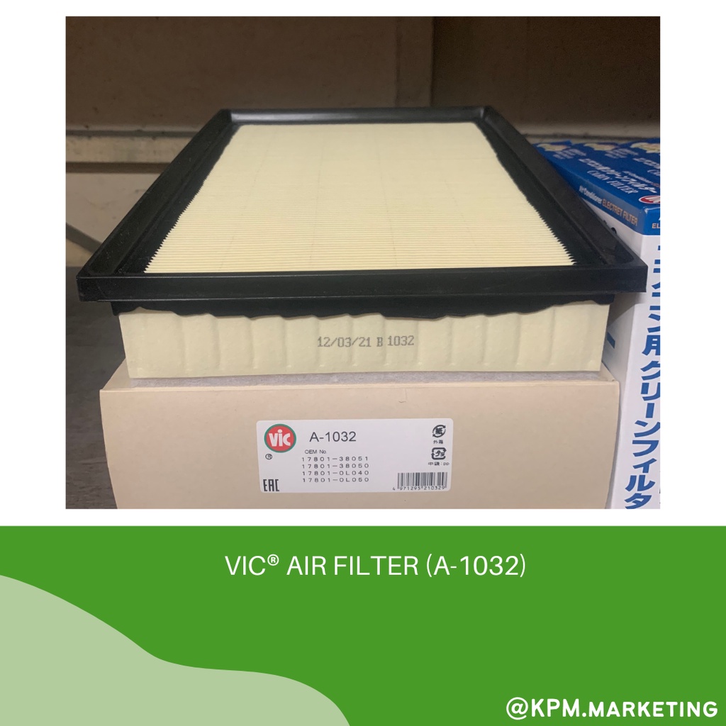 VIC Air Filter A-1032 For Toyota Landcruiser Prado, FJ Cruiser, Hilux ...