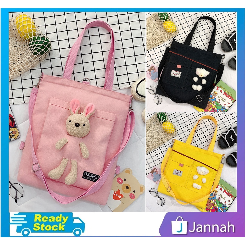 Jannah Beg Tangan Wanita Bahu Jinjing Silang ( Rabbit Bear Travel ...