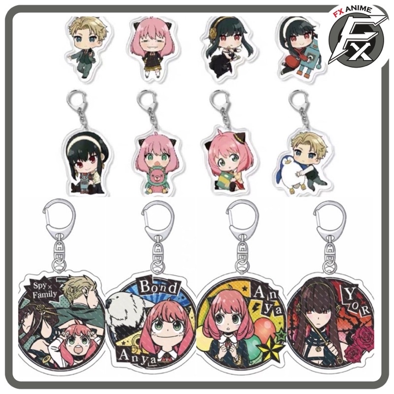 Spy x Family Keychain - Anya Forger, Loid Forger, Yor Forger Keychain ...