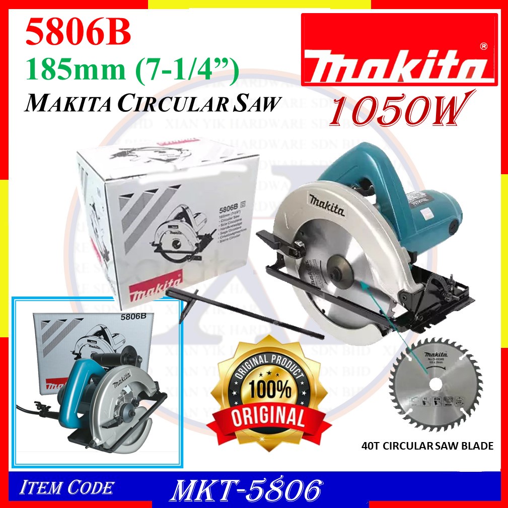 MKT-5806 [100% ORIGINAL] 5806B - 7-1/4" MAKITA CIRCULAR SAW 185mm X ...