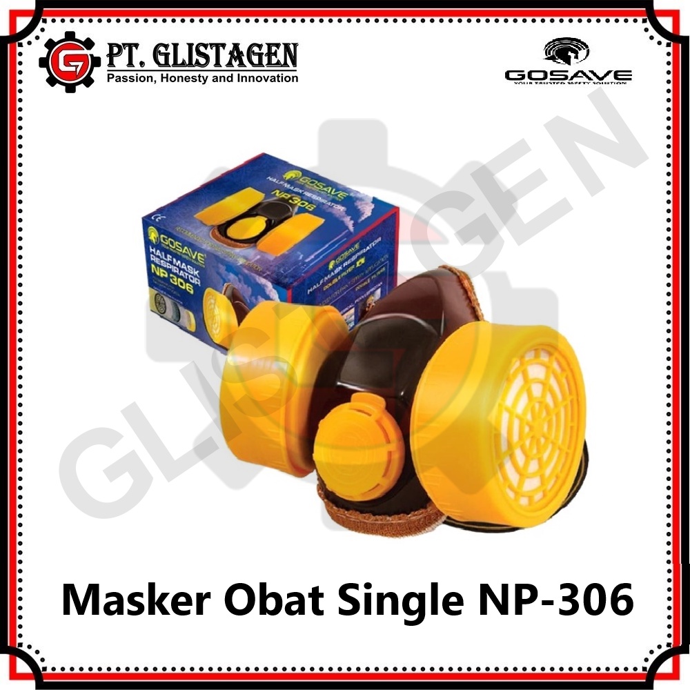 Gosave NP 306 Double Medicine Mask / Double Tube / Chemical Respirator ...