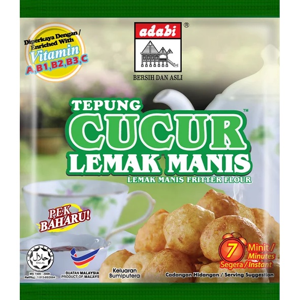 Adabi Cucur Lemak Manis Powder Cucuq Bawang Tepung Ikan Bilis Cekodok ...