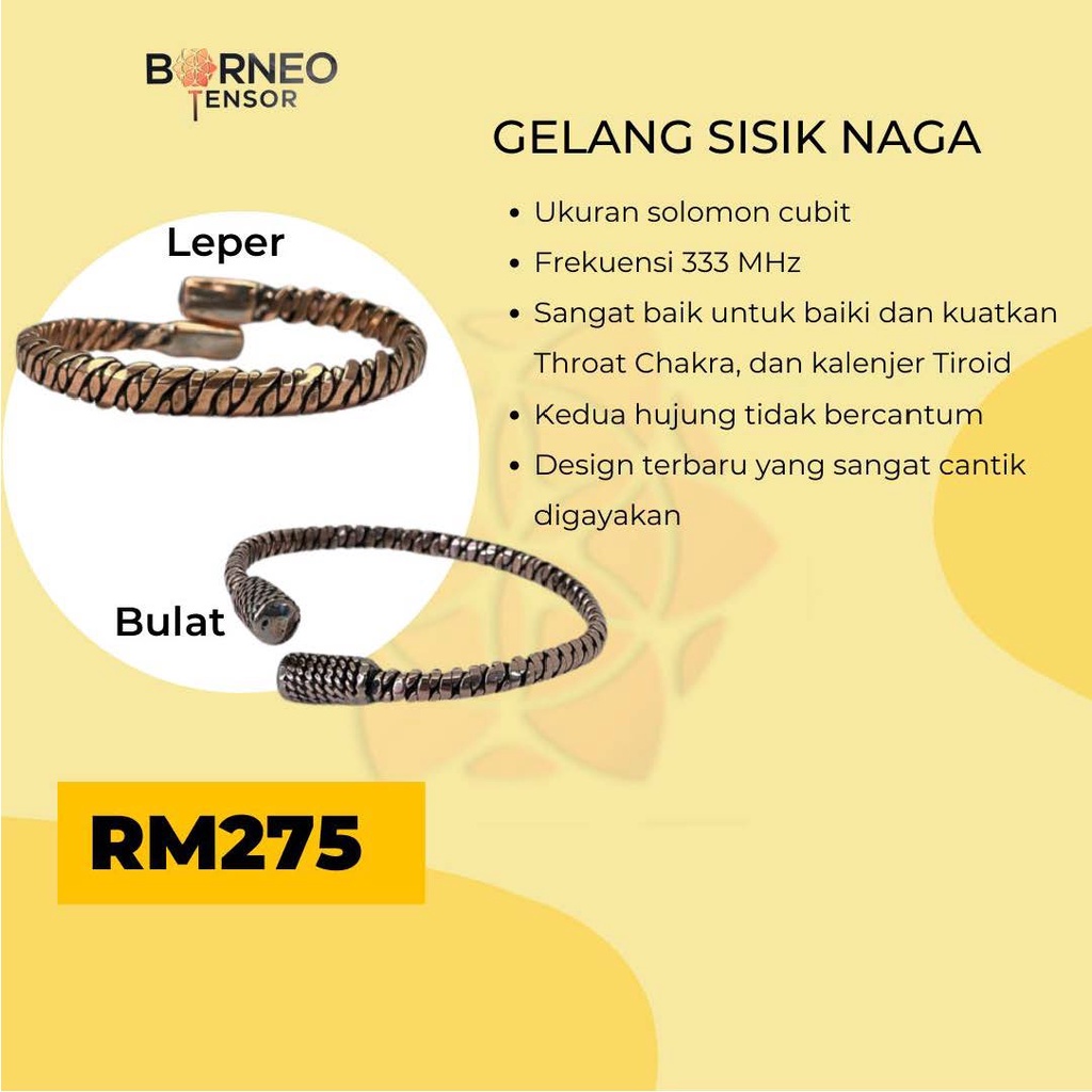 GELANG SISIK NAGA by Borneo Tensor | Shopee Malaysia