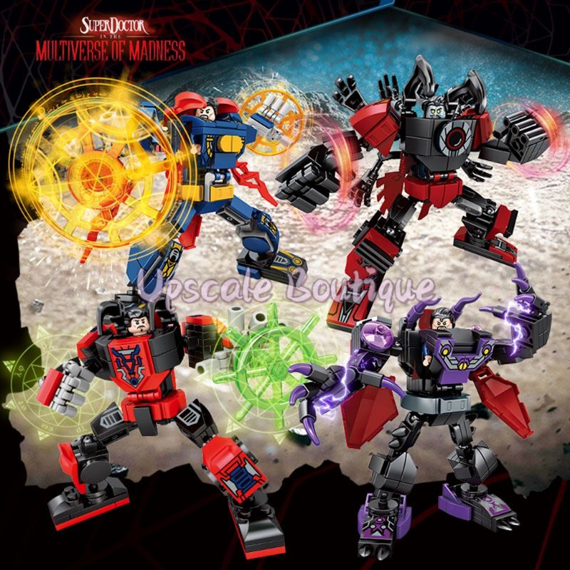 Avengers Doctor Strange Robot Building Blocks Toy Zombie Armor Dark ...
