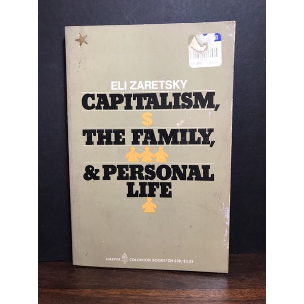 Capitalism, The Family & Personal Life by Eli Zaretsky (Vintage ...