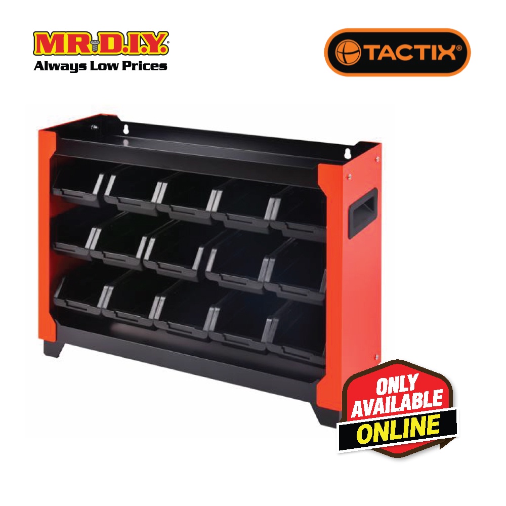 TACTIX Storage Bin Cabinet (15 pieces) | Shopee Malaysia