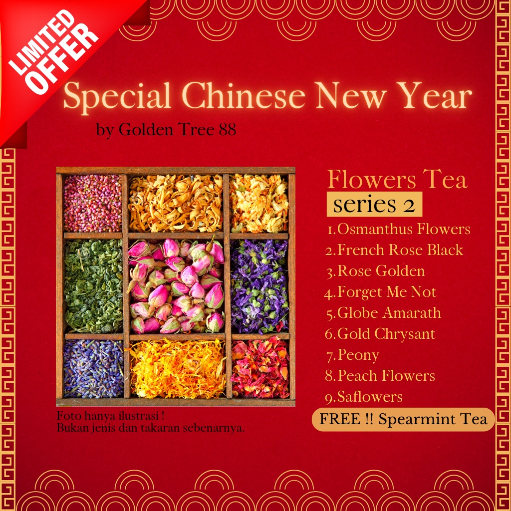 Flowers Tea SERIES 2edible Flower Teas 9 Types Of Flowers | Shopee Malaysia
