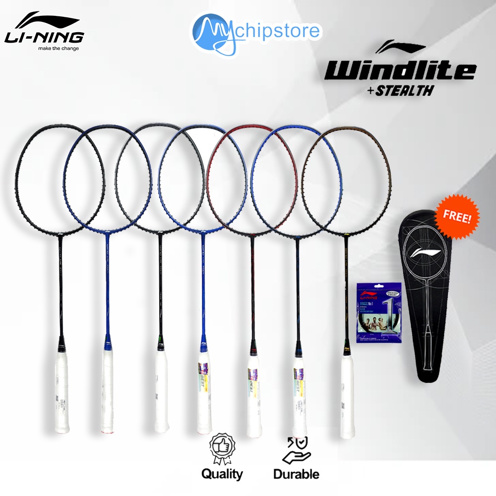Original LINING WINDLITE STEALTH Badminton Racket | Shopee Malaysia