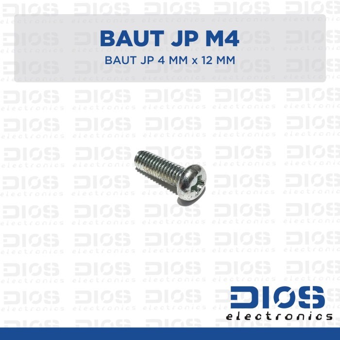 Jp Bolts 4 mm x 12 mm / M4 / Bolt (min 20 pcs) | Shopee Malaysia