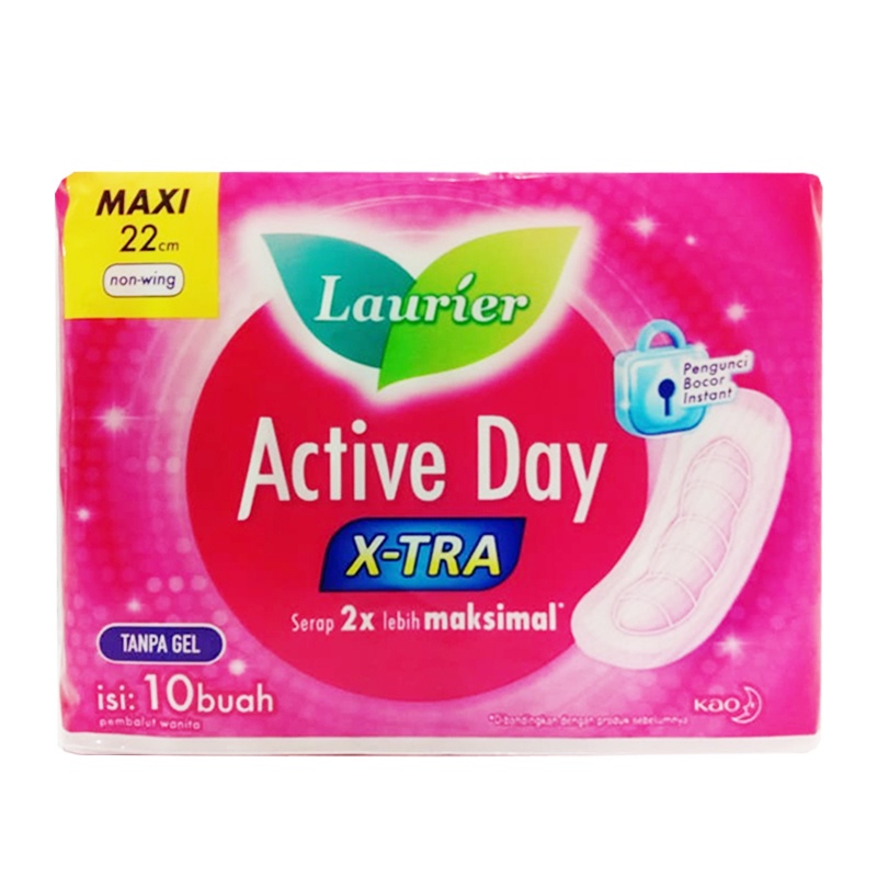 Laurier Active Day X-TRA Maxi (Non Wing) 22cm 10's | Shopee Malaysia