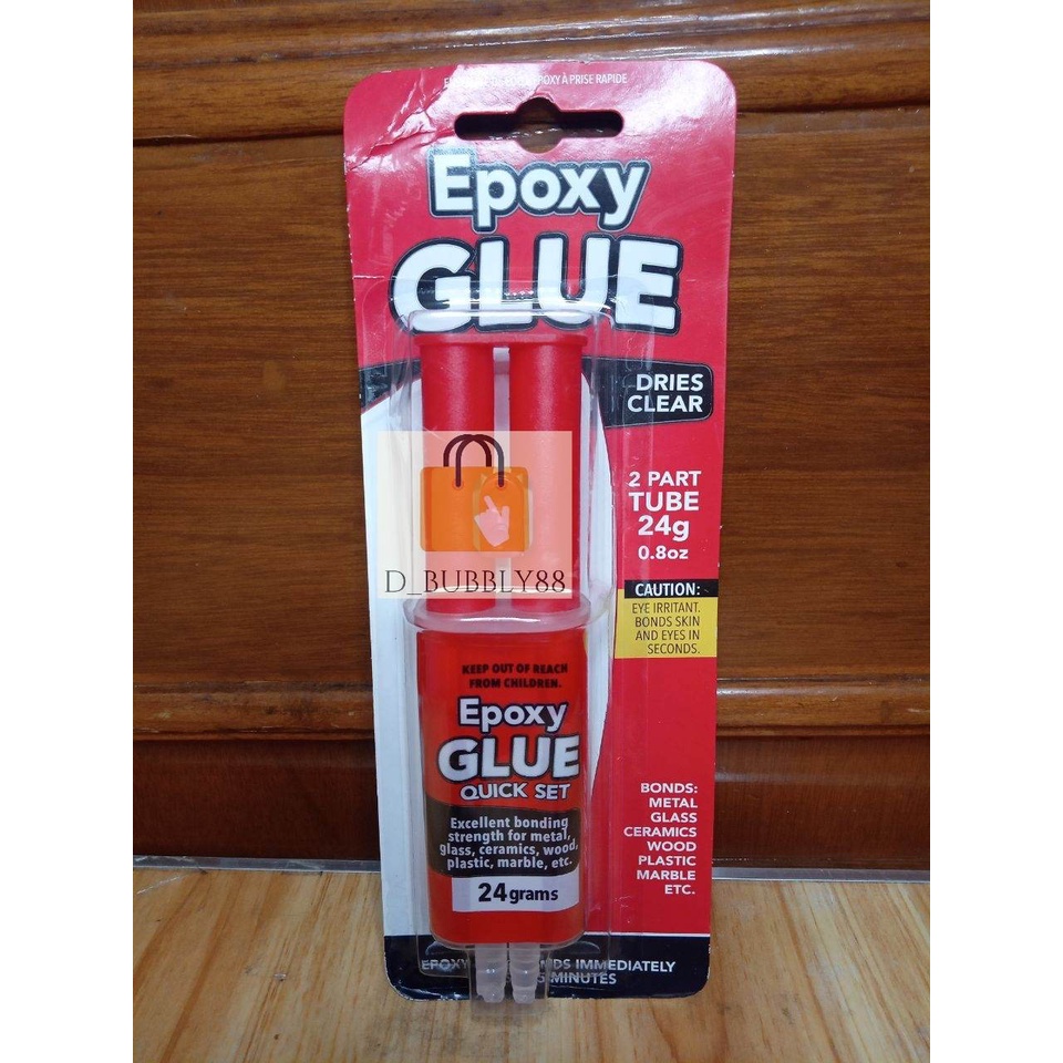 Epoxy Glue Quick Set (2 part tube 24g ) | Shopee Malaysia