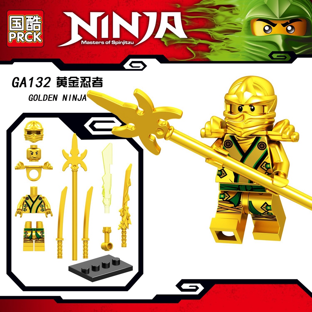 GA131-148 Phantom Ninja Series Lloyd Gold Ninja ed Minifigures Building ...