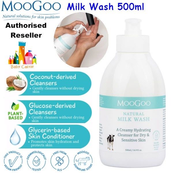 MooGoo Natural Milk Wash 500ml | Shopee Malaysia