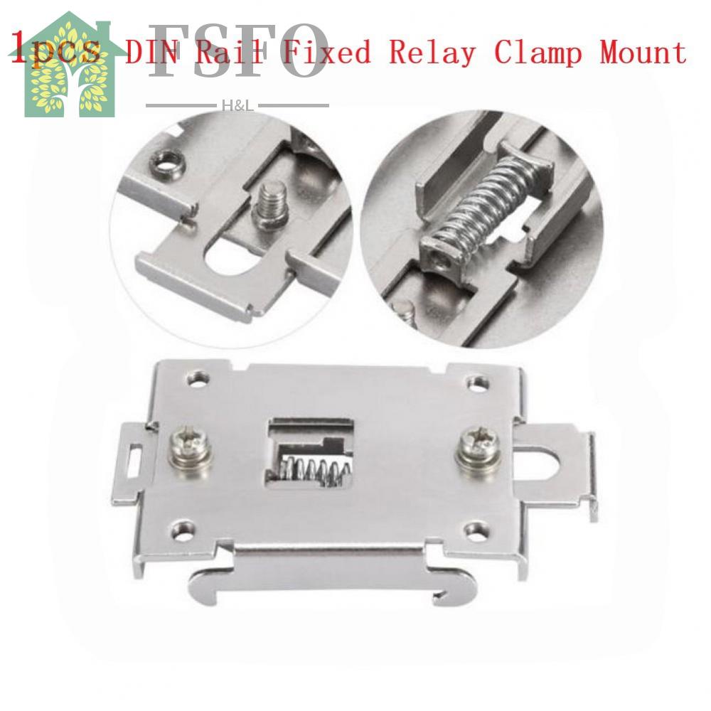 1*Solid State Relay 35mm DIN Rail Fixed State Relay Clip Clamp Mounting ...