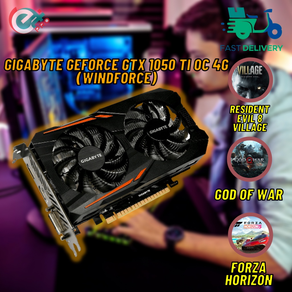 GIGABYTE GeForce GTX 1050 Ti Windforce OC | Shopee Malaysia